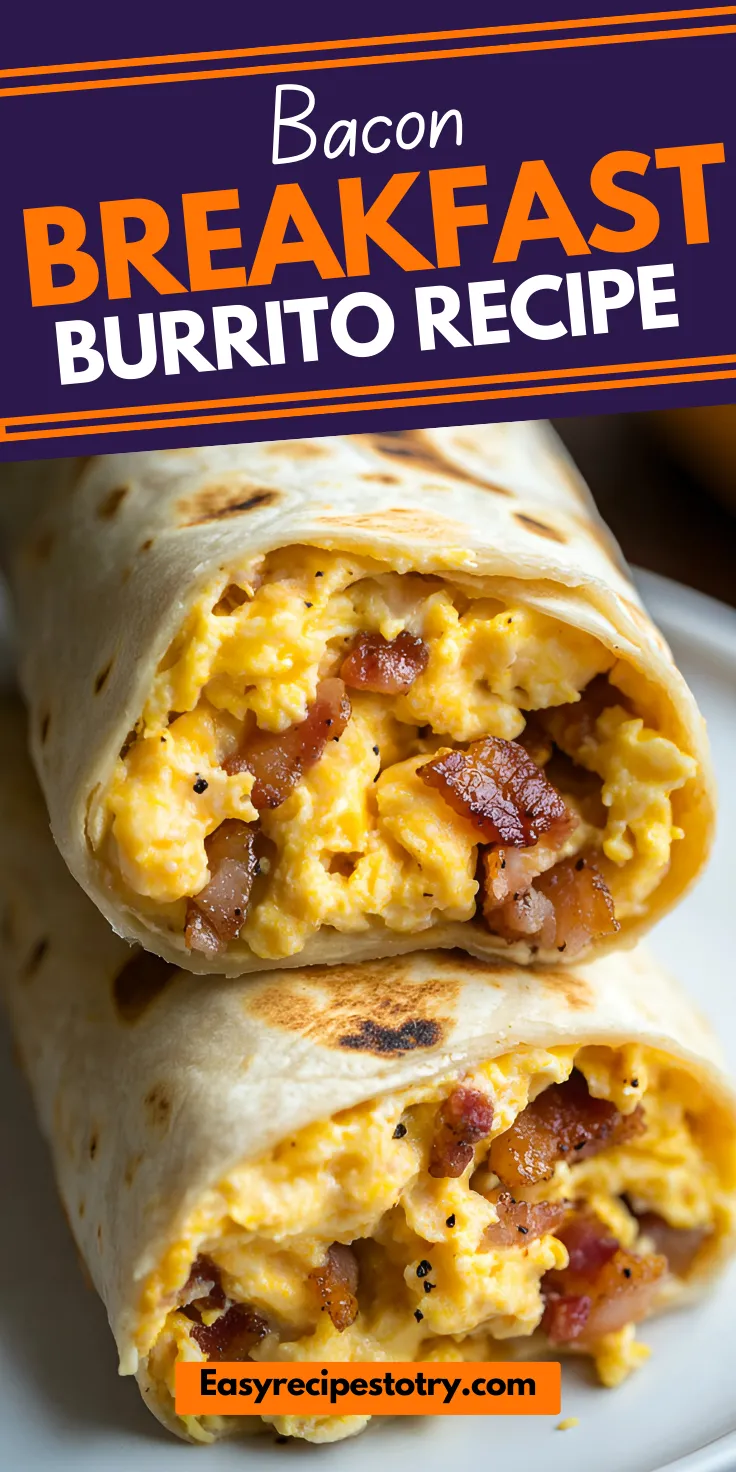 Bacon breakfast burrito recipe - Easy Recipes