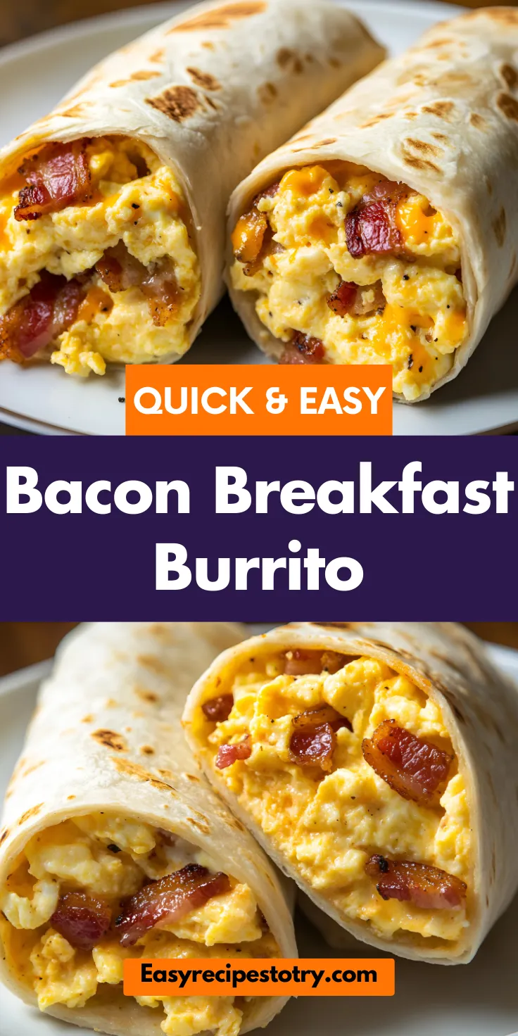 Bacon breakfast burrito recipe - Easy Recipes