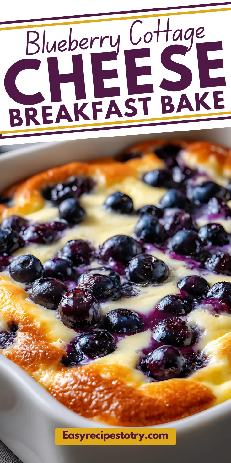 Blueberry Cottage Cheese Breakfast Bake - Easy Recipes