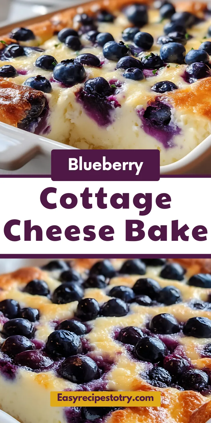 Blueberry Cottage Cheese Breakfast Bake - Easy Recipes