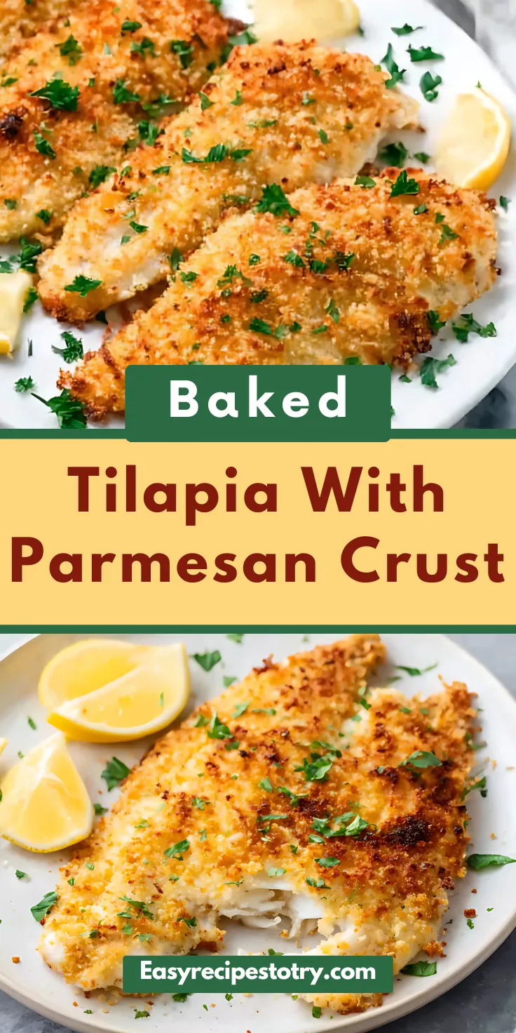 Baked Tilapia With Parmesan Crust Recipe - Easy Recipes