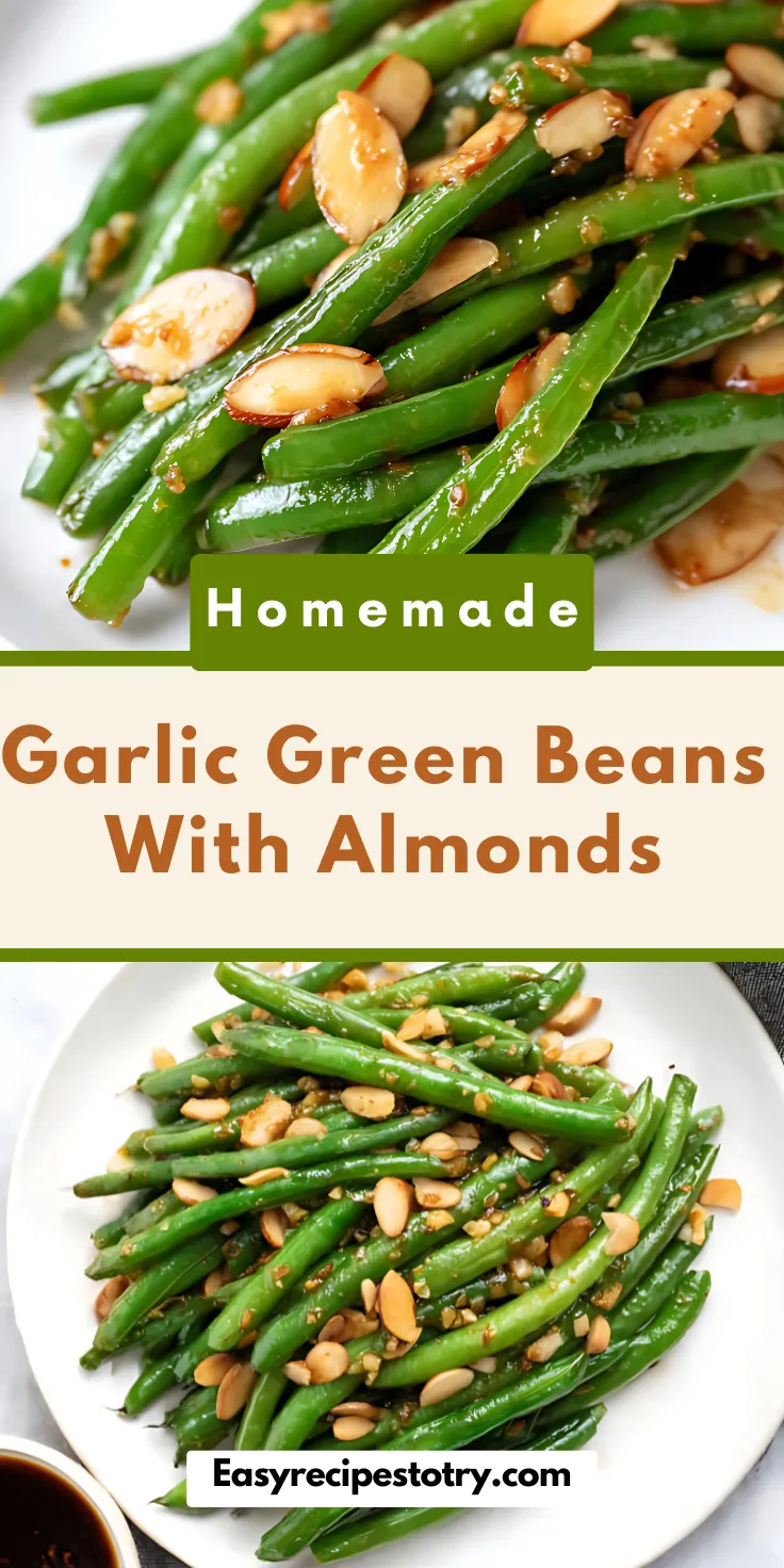 Garlic Green Beans With Almonds - Easy Recipes