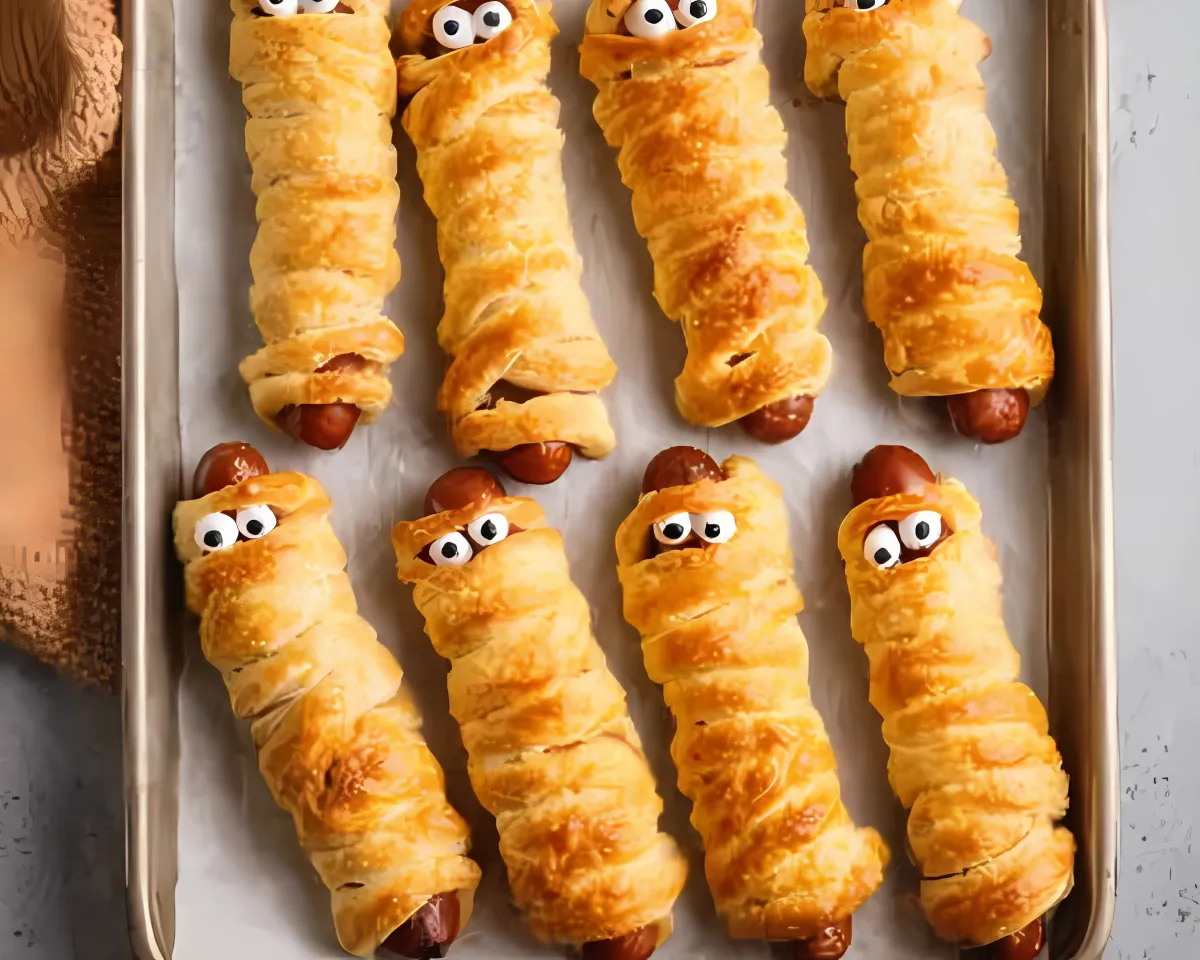 Halloween Sausage Mummy Wraps - Easy Recipes