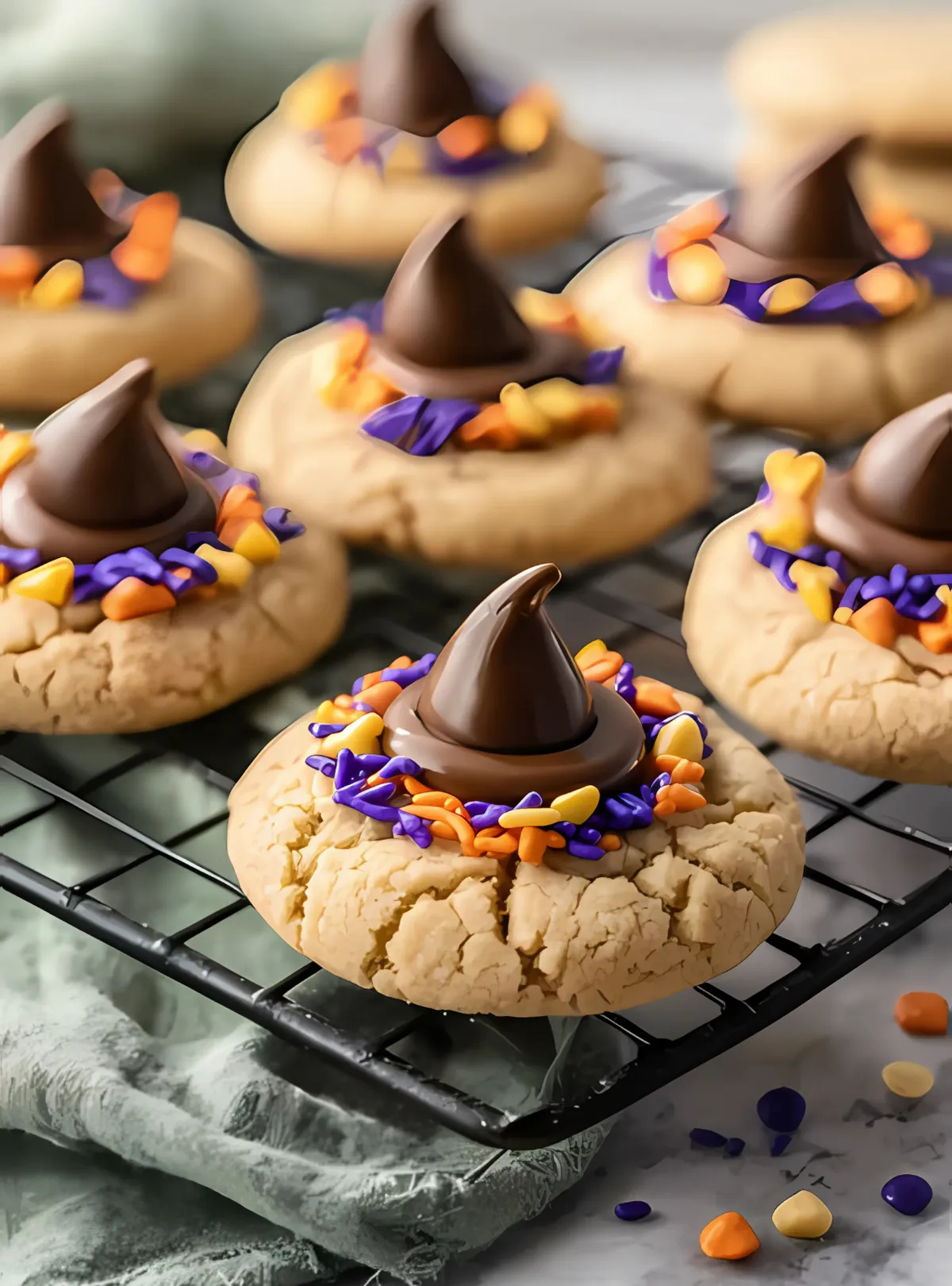 Witch Hat Brownie Cookies Recipe - Easy Recipes