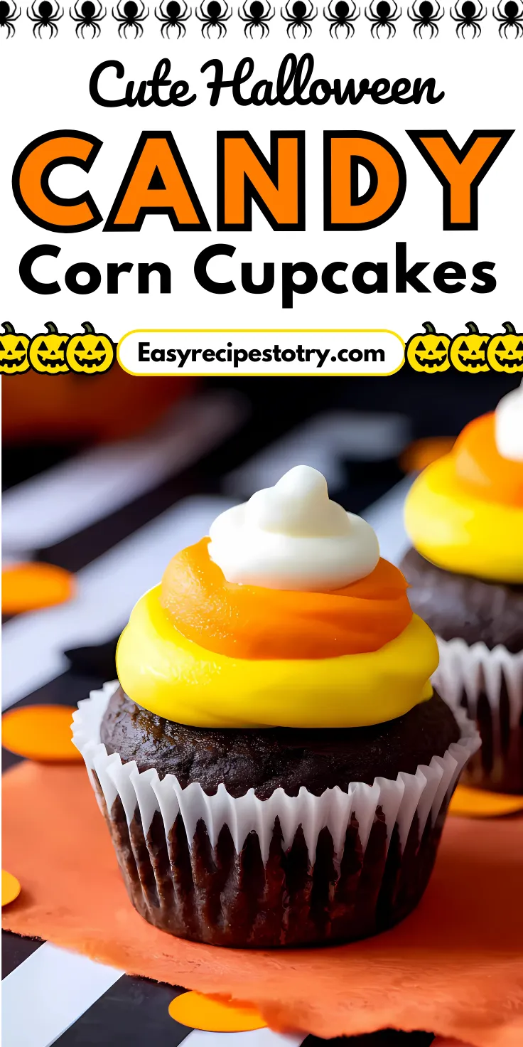 Easy Candy Corn Cupcakes Recipe - Easy Recipes
