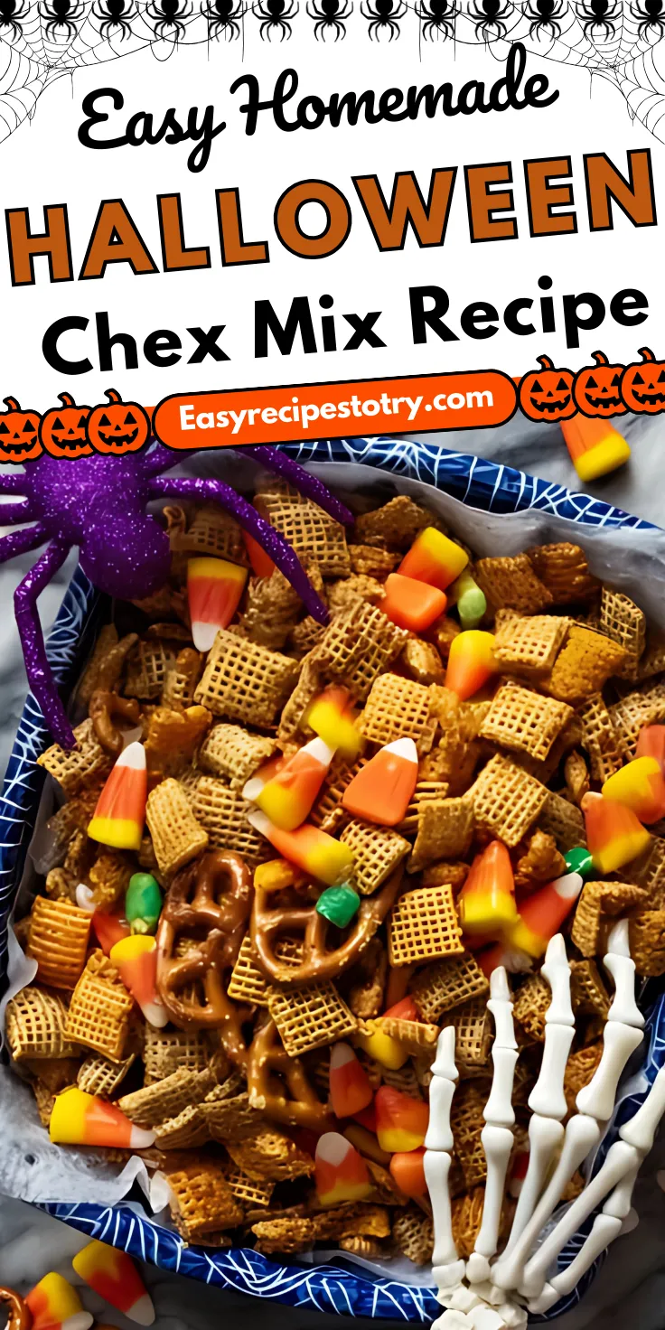 Easy Pumpkin Chex Mix Recipe For Halloween Parties - Easy Recipes
