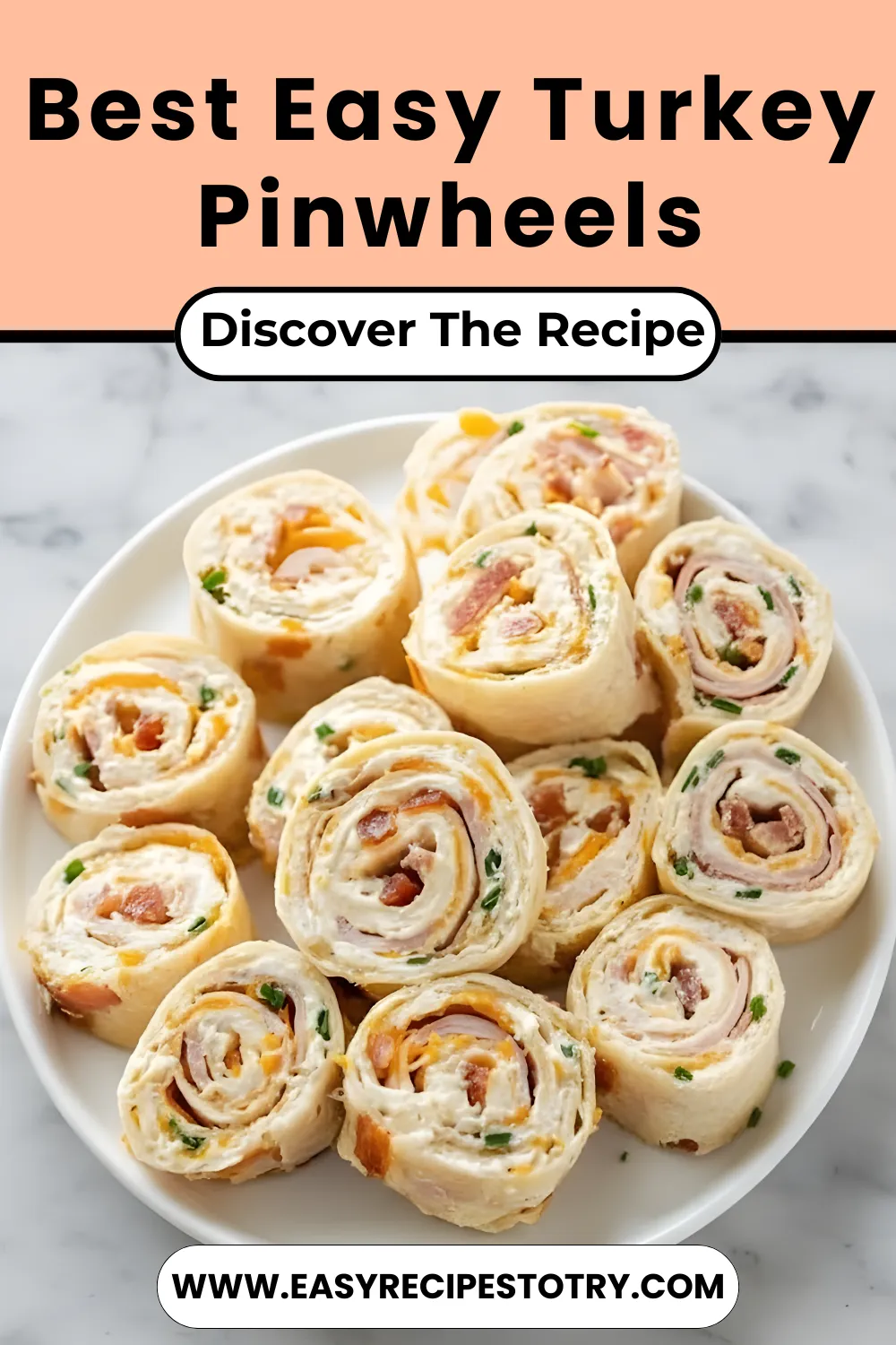 Turkey Pinwheel Recipe (Quick Party Appetizer!) - Easy Recipes