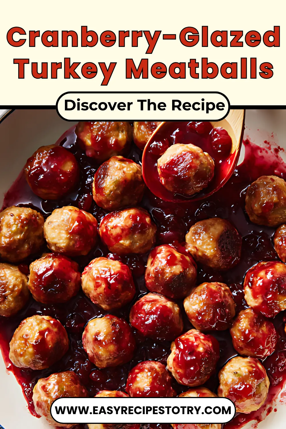 Cranberry-Glazed Turkey Meatballs - Easy Recipes
