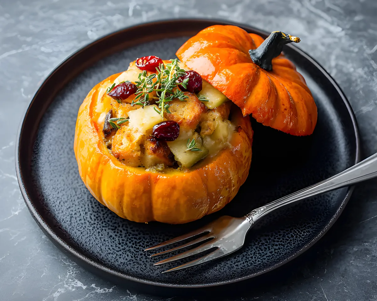 Stuffed Pumpkins With Sourdough Bread And Gruyère - Easy Recipes