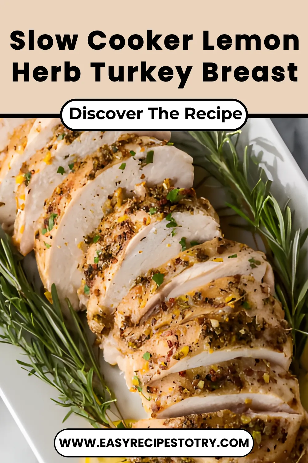 Slow Cooker Lemon Herb Turkey Breast - Easy Recipes