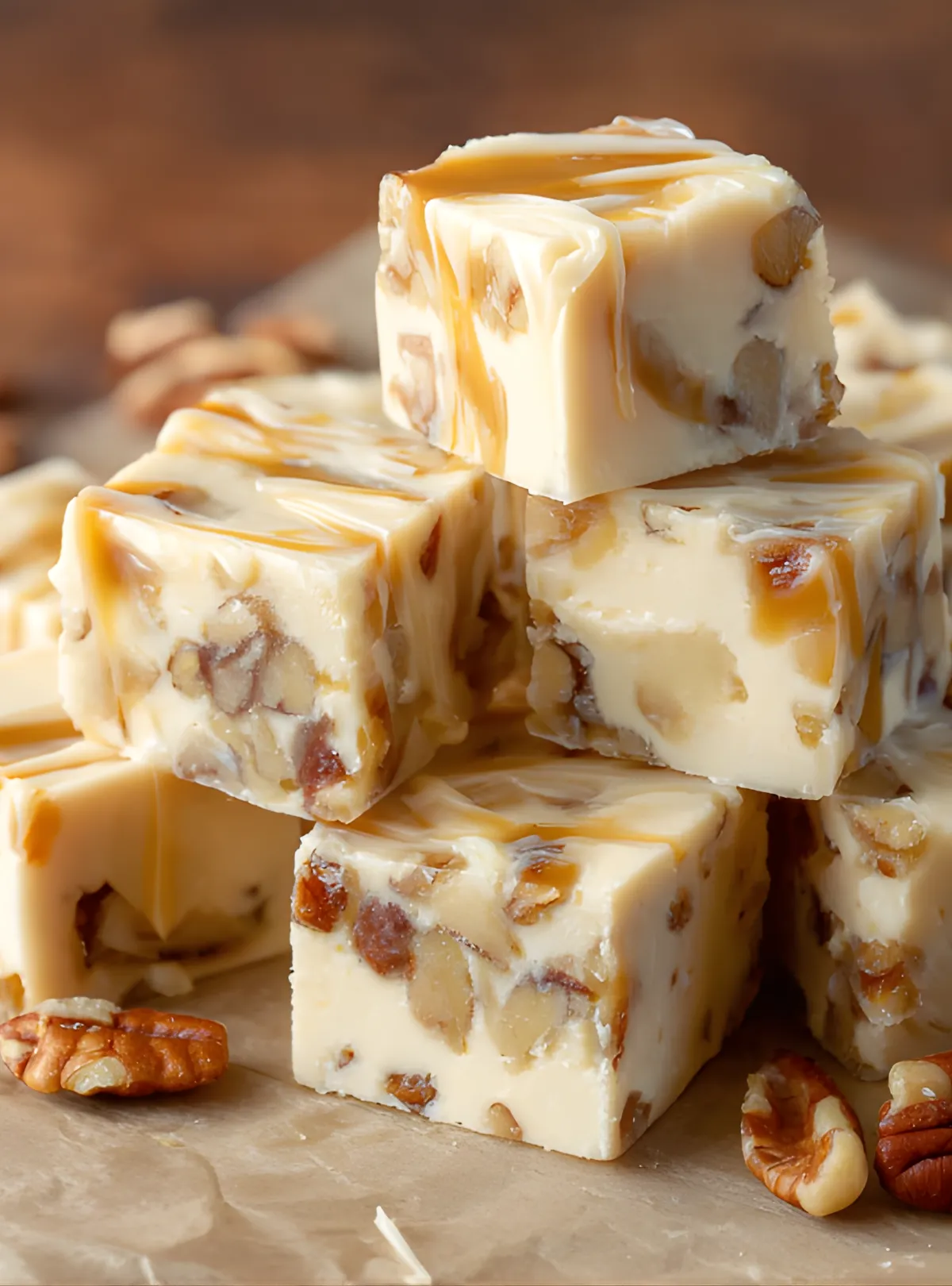 Christmas Caramel Pecan Fudge - Easy Recipes