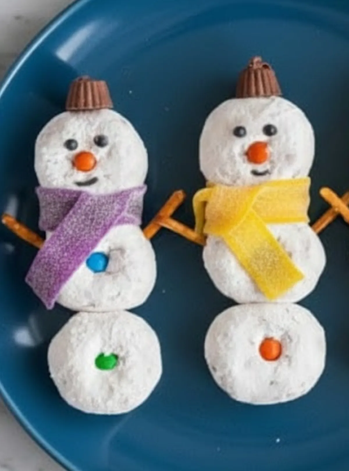 Christmas Snowman Donuts - Easy Recipes