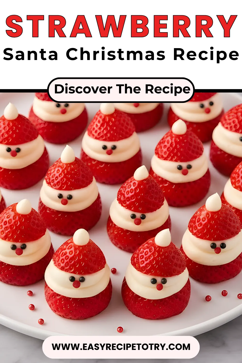 Strawberry Santas Christmas Recipe - Easy Recipes