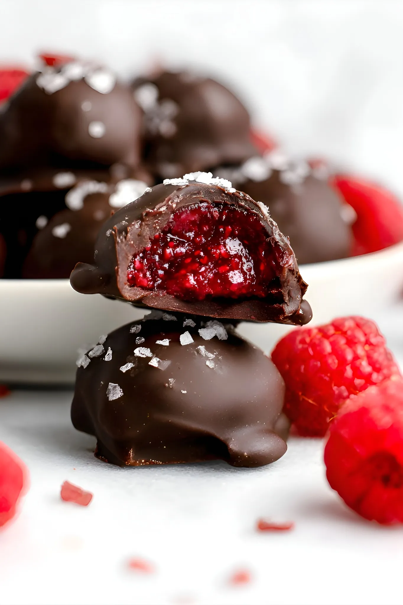 Dark Chocolate-Covered Raspberry Bites - Easy Recipes
