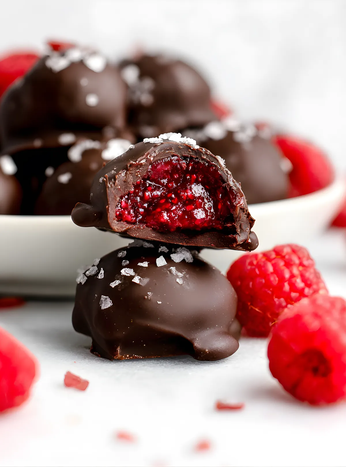 Dark Chocolate-Covered Raspberry Bites - Easy Recipes