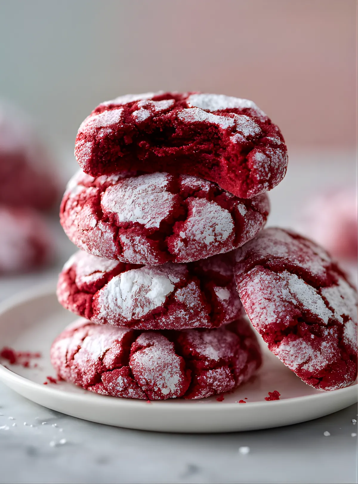 Red Velvet Crinkle Cookies - Easy Recipes