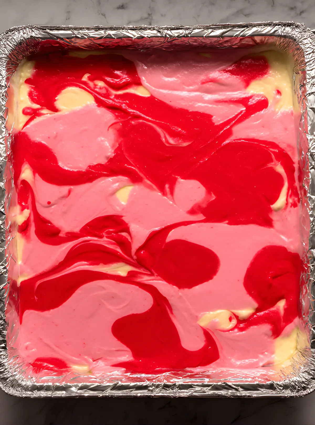 Valentine Swirl Cheesecake Squares - Easy Recipes