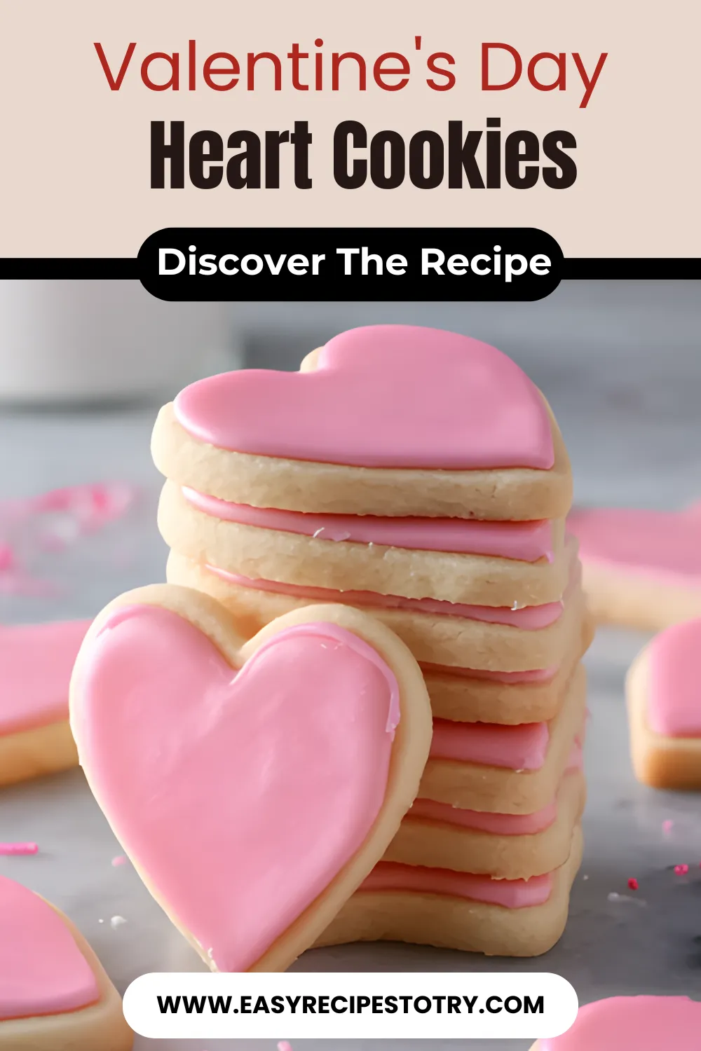Valentine's Day Heart Cookies - Easy Recipes